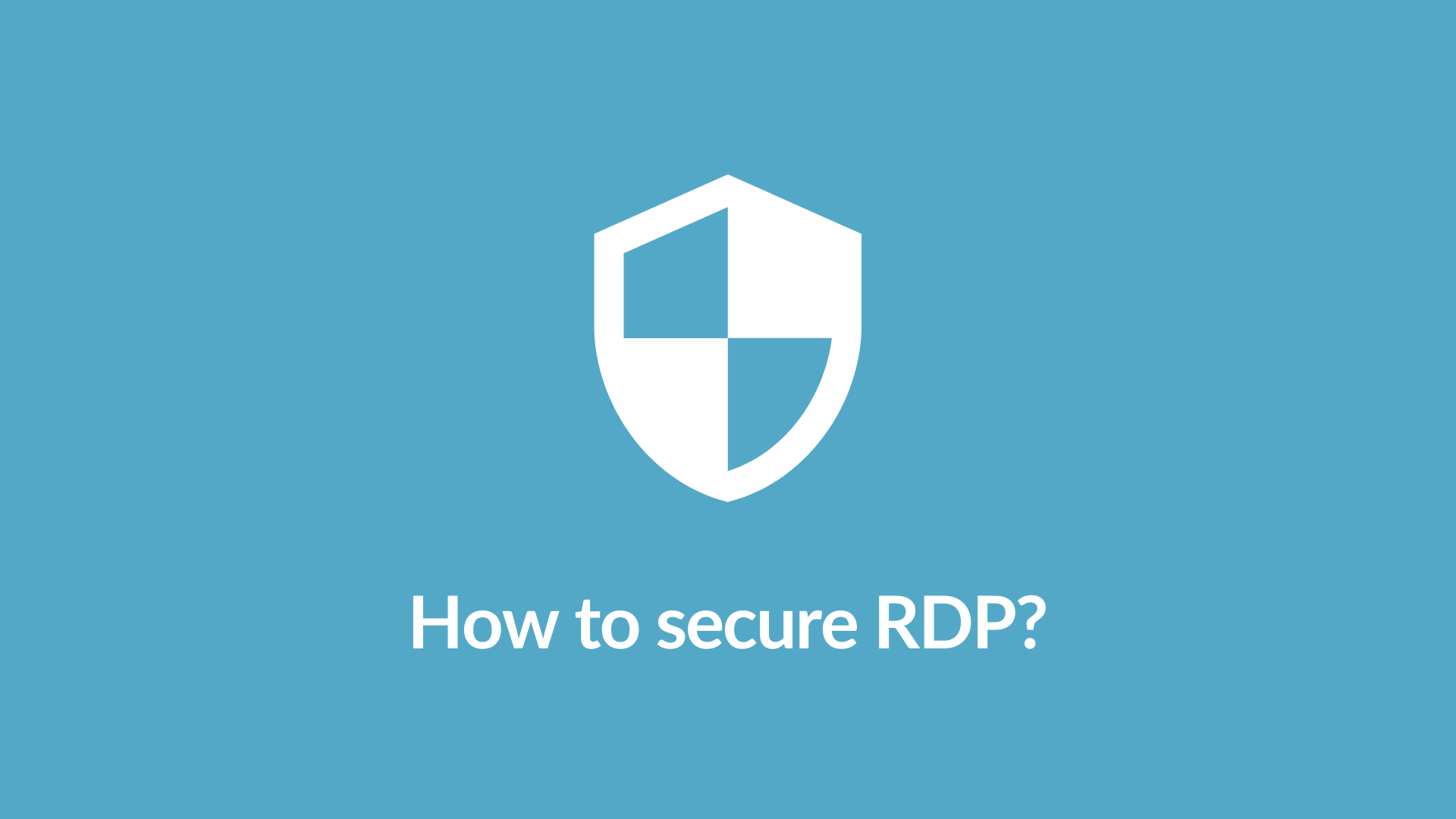 Como proteger tu servidor de ataques por RDP | BLAZAR NETWORKS
